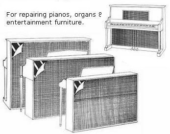 Decorator Repair Fabrics for the back of Upright Pianos